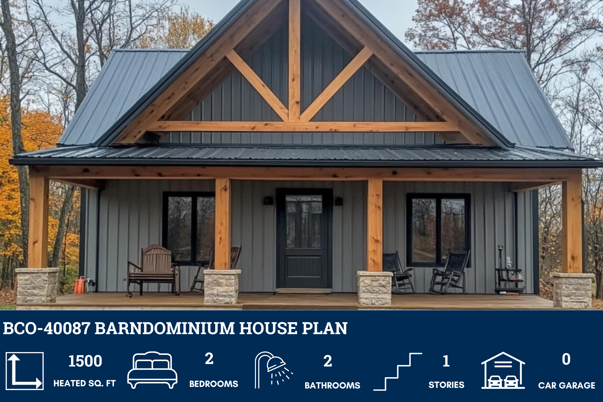 BCO-40087 Barndominium House Plan – Barndominium Plans