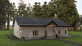 AP-20002 Cottonwood Barndominium House Plan – Barndominium Plans