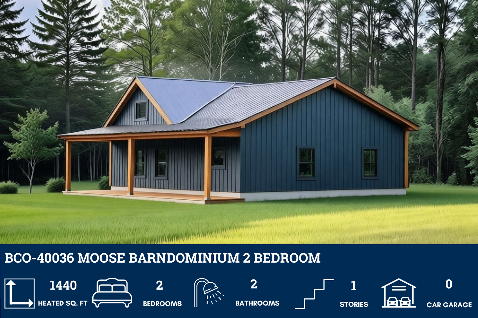 BCO-40036 Moose Barndominium House Plan – Barndominium Plans