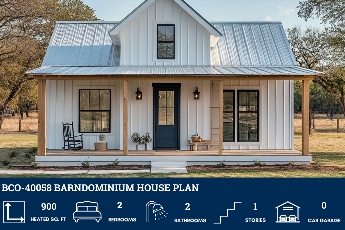 BCO-40058 Barndominium House Plan – Barndominium Plans