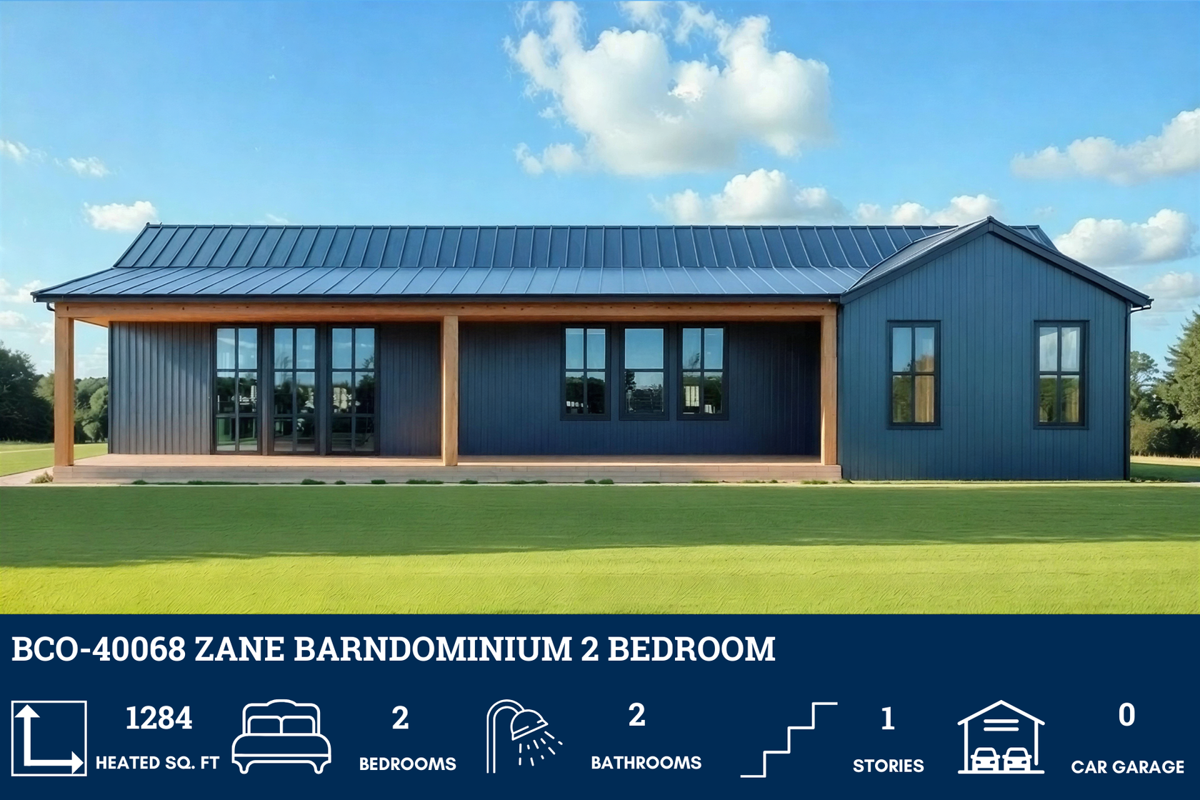BCO-40068 Zane Barndominium House Plan – Barndominium Plans