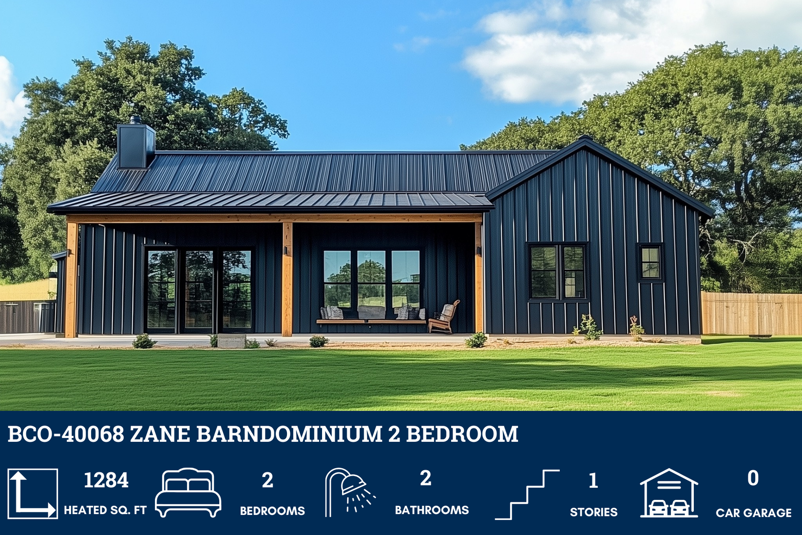 BCO-40068 Zane Barndominium House Plan – Barndominium Plans