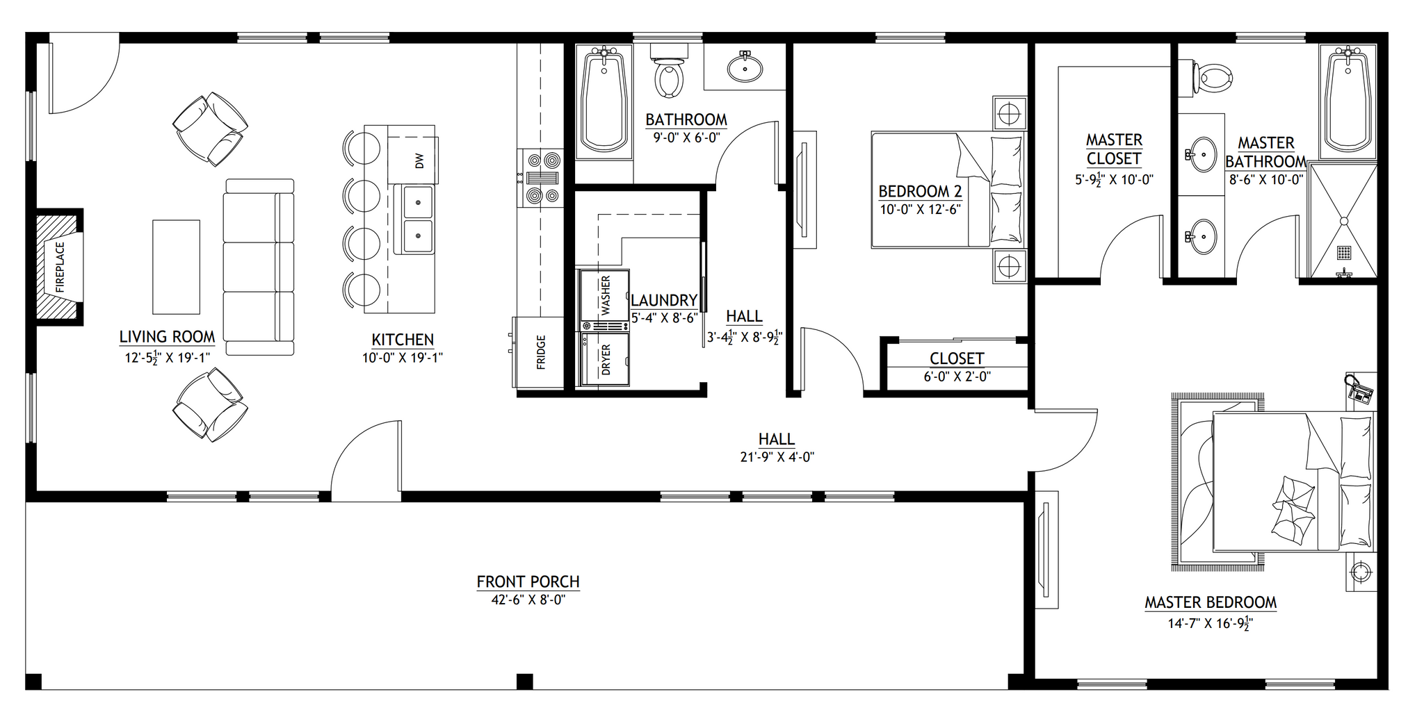 BCO-40068 Zane Barndominium House Plan – Barndominium Plans