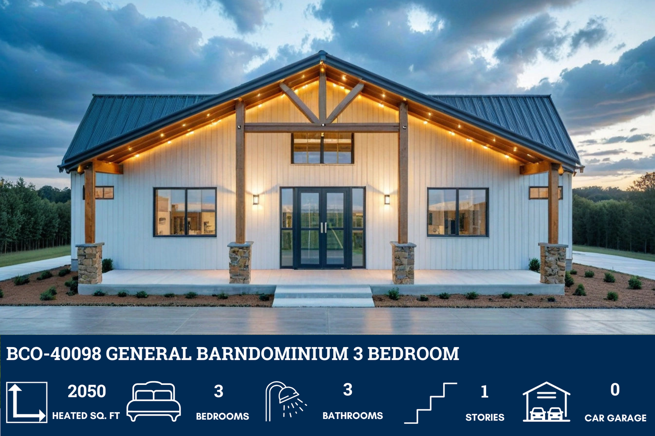 BCO-40098 General Barndominium House Plan – Barndominium Plans