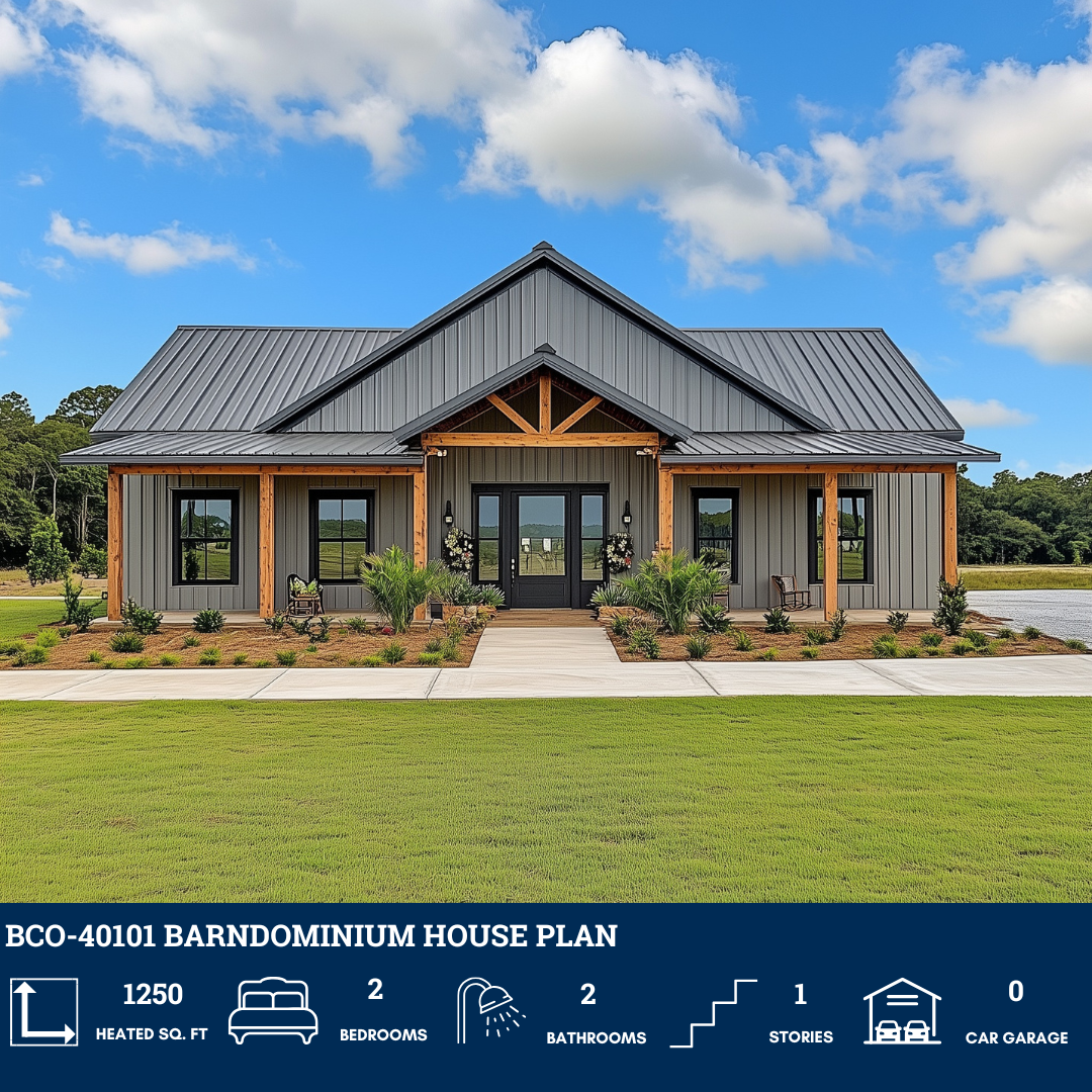 BCO-40101 Barndominium House Plan – Barndominium Plans