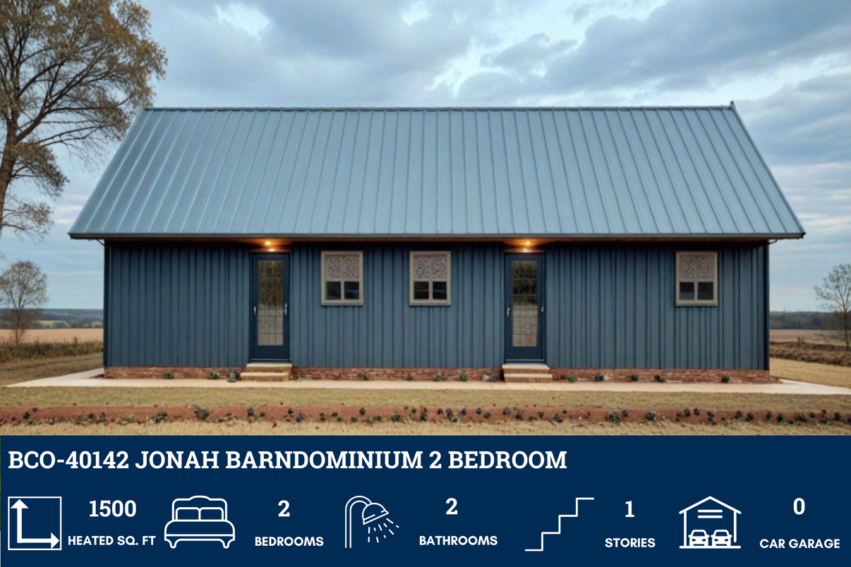BCO-40142 Jonah Barndominium House Plan – Barndominium Plans