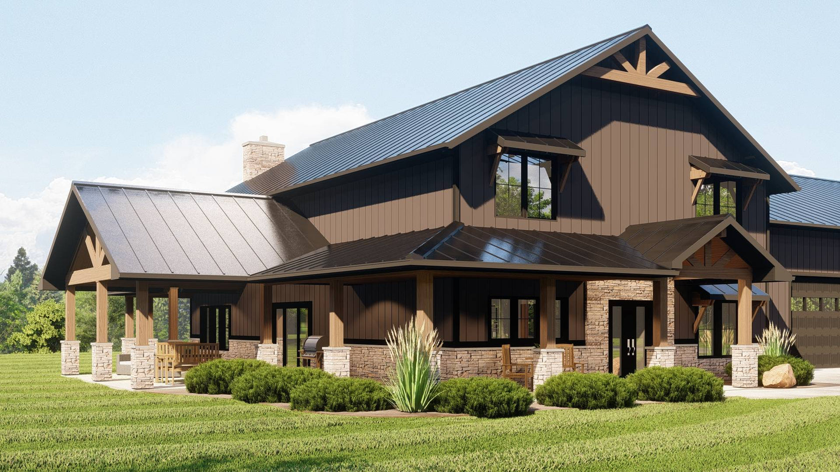 BG-20001-B Preston Barndominium House Plan – Barndominium Plans