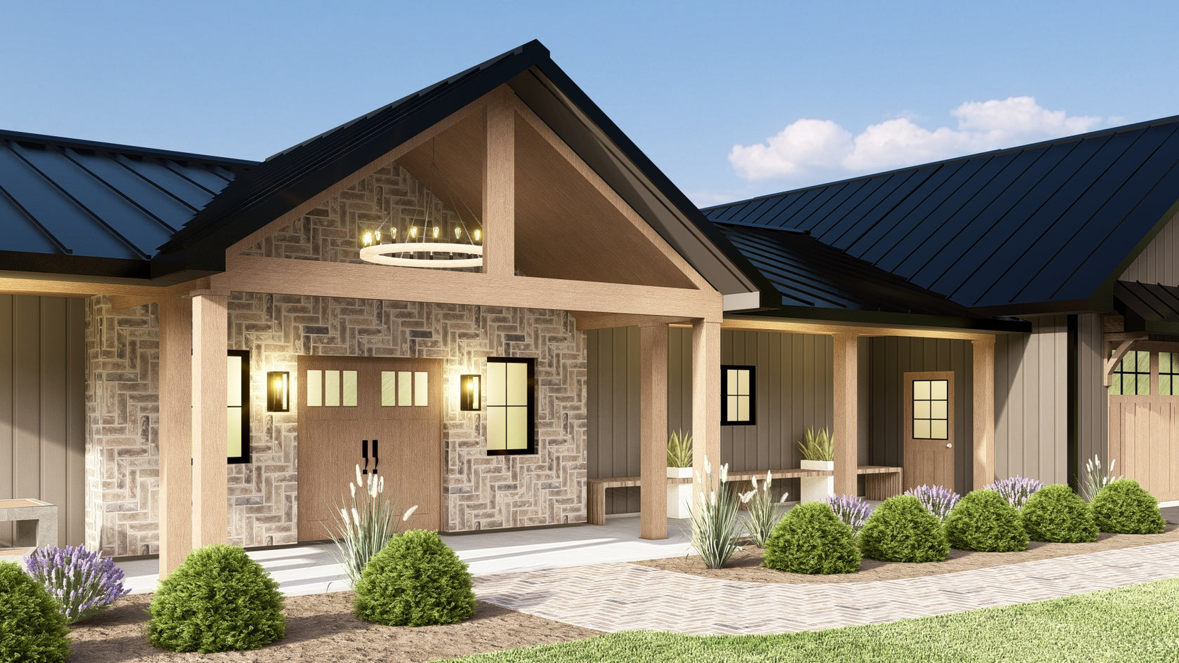 BG-20018 Landon Barndominium House Plan – Barndominium Plans
