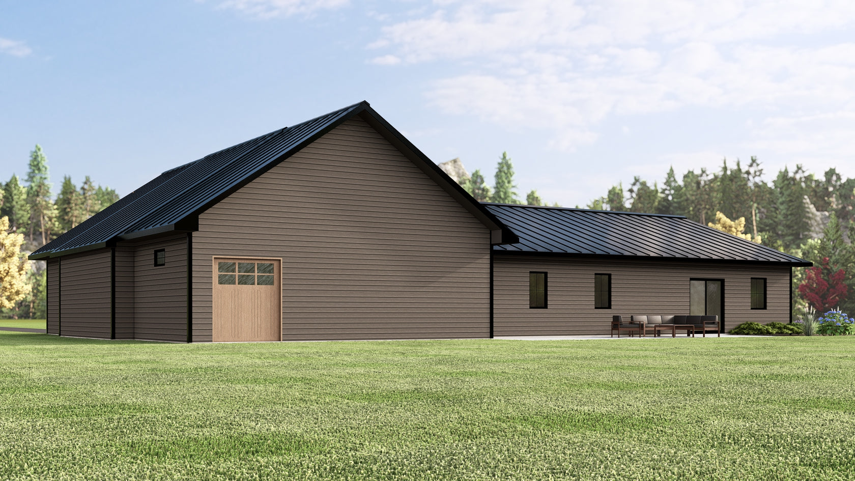 BG-20018 Landon Barndominium House Plan – Barndominium Plans