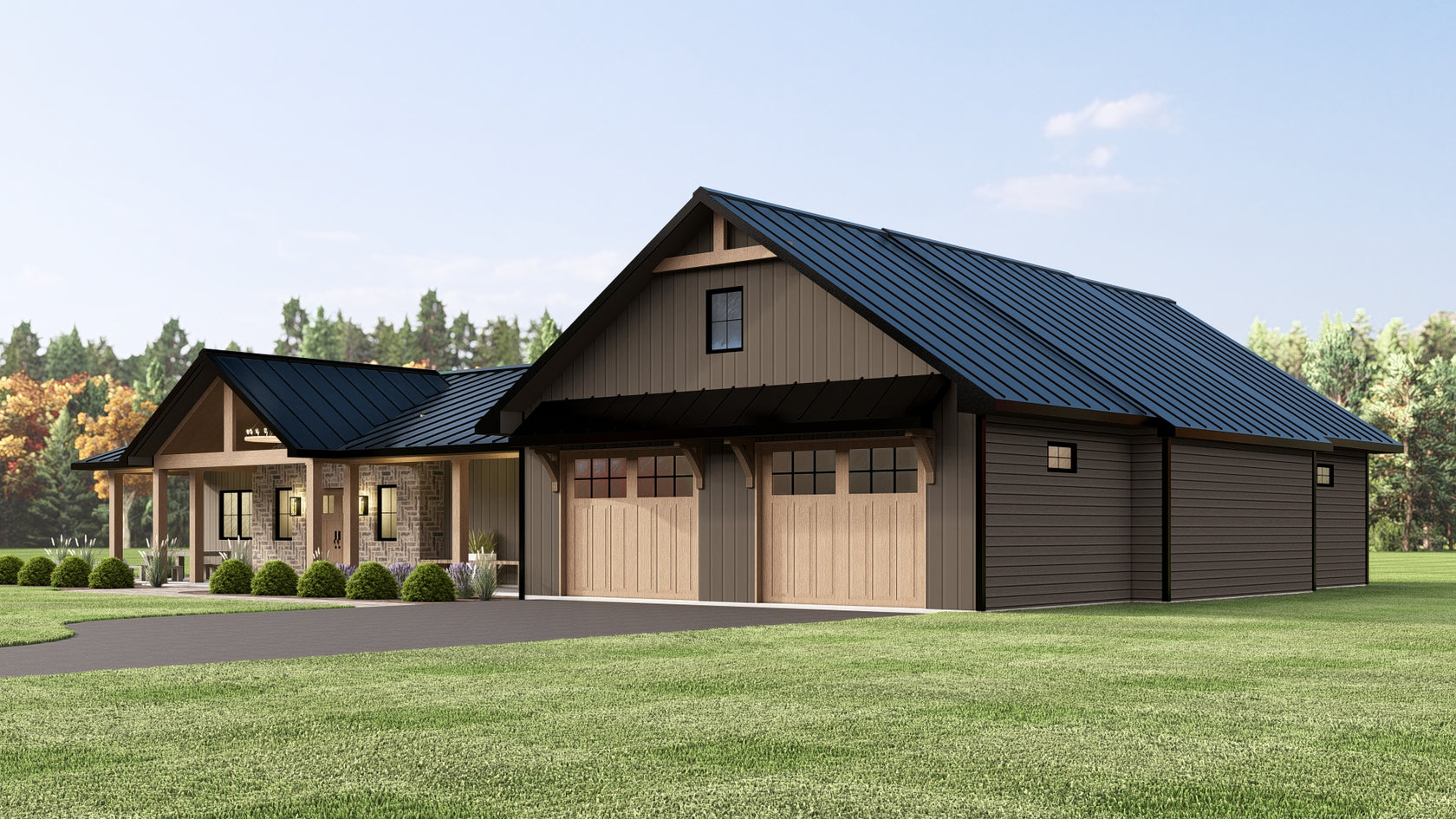 BG-20018 Landon Barndominium House Plan – Barndominium Plans