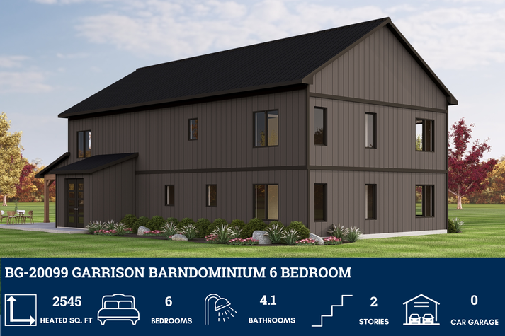 BG-20099 Garrison Barndominium House Plan – Barndominium Plans