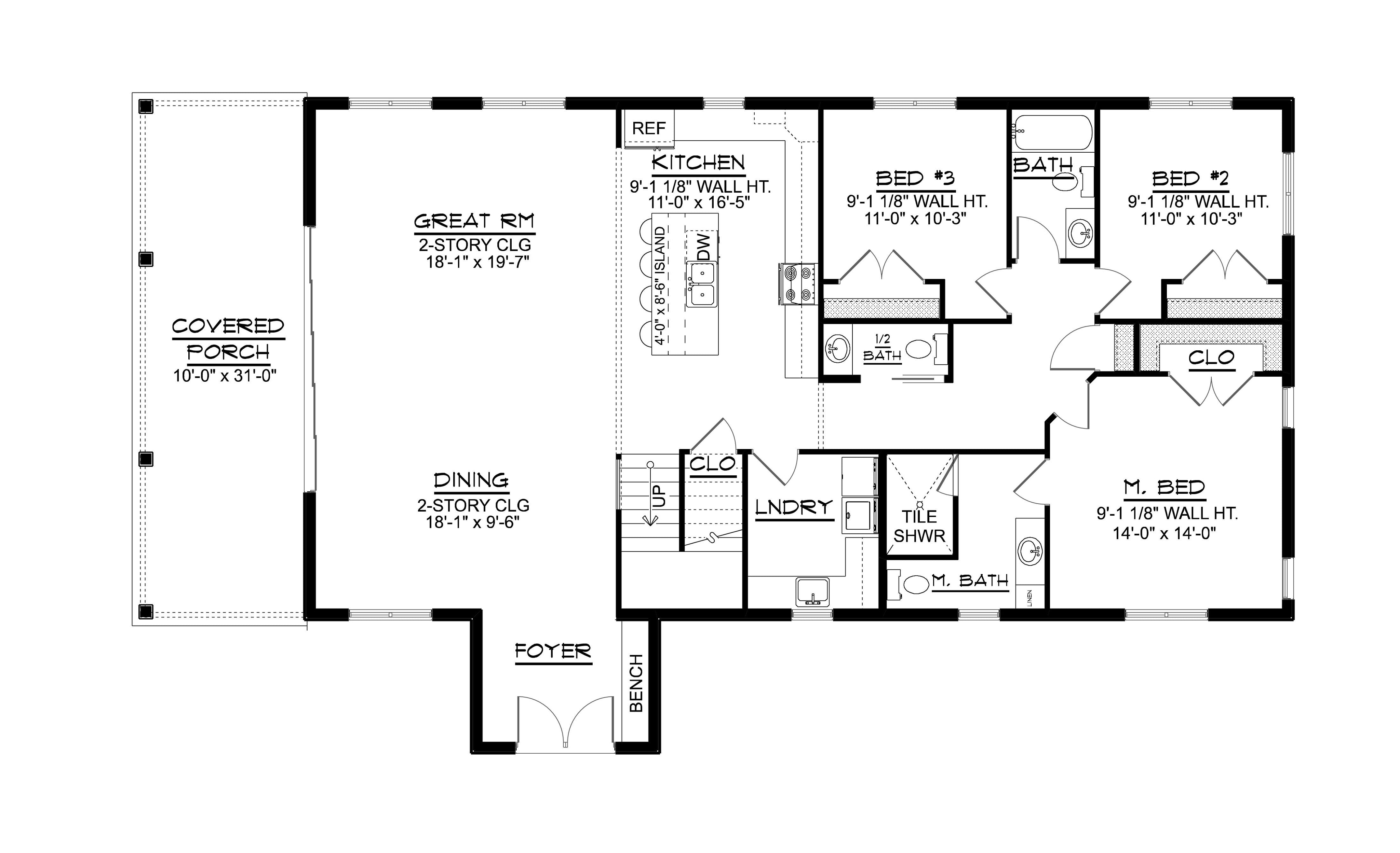 BG-20099 Garrison Barndominium House Plan – Barndominium Plans