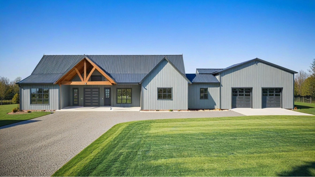 Lakefront Barndominium Plans