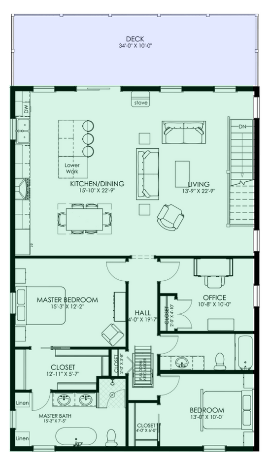 GJ-4404 Wallace Barndominium House Plan – Barndominium Plans