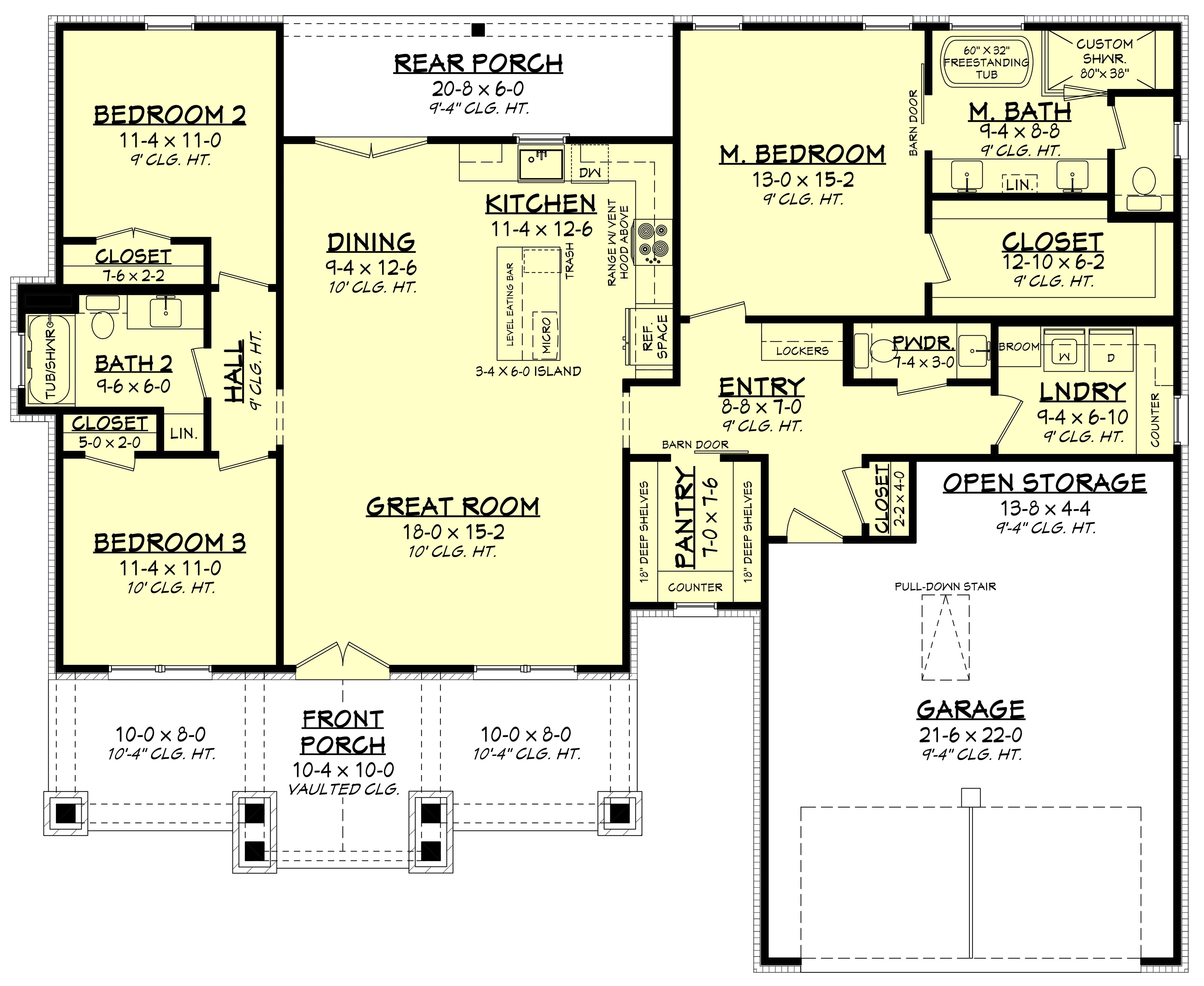 HPZ-26011 Brian Farmhouse Plan – Barndominium Plans