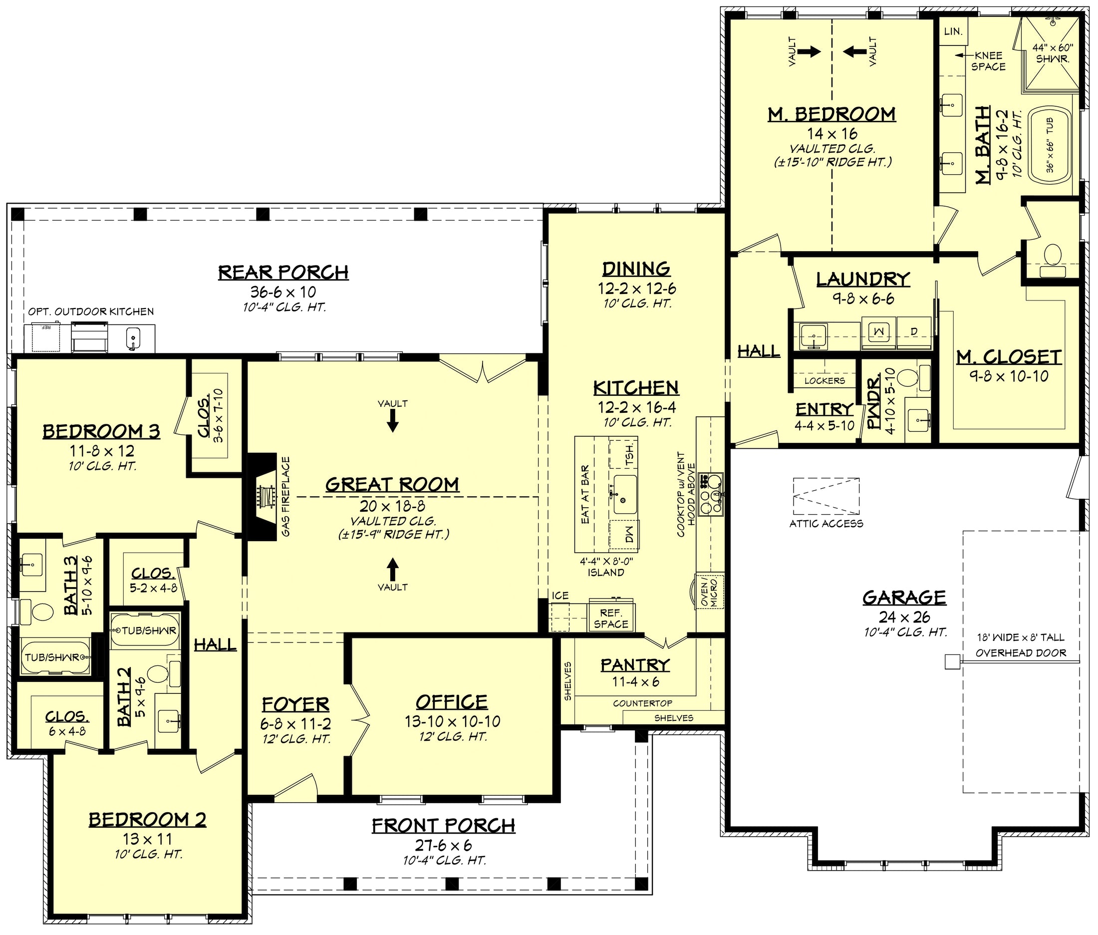 HPZ-26021 Dave Farmhouse Plan – Barndominium Plans