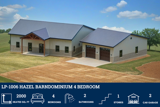 LP-1006 Hazel Barndominium House Plans – Barndominium Plans LP-1006 Hazel Barndominium House Plans – Barndominium Plans