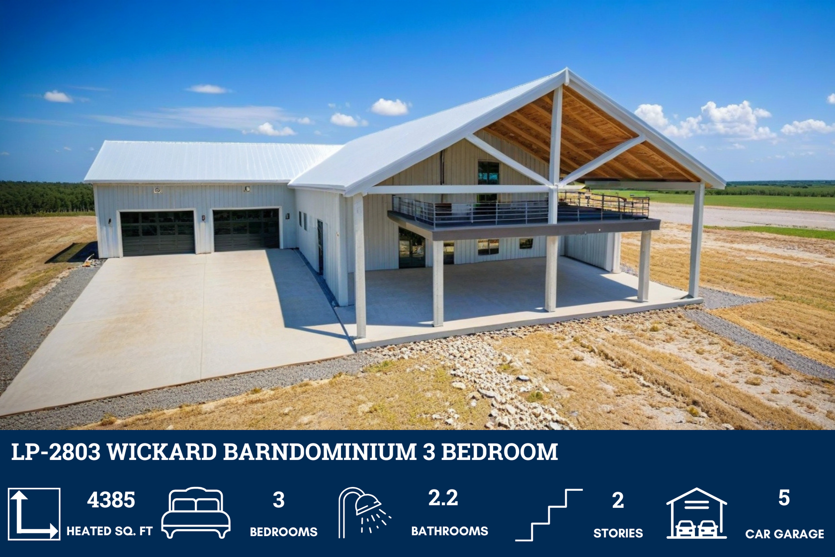 LP-2803 Wickard Barndominium House Plans – Barndominium Plans