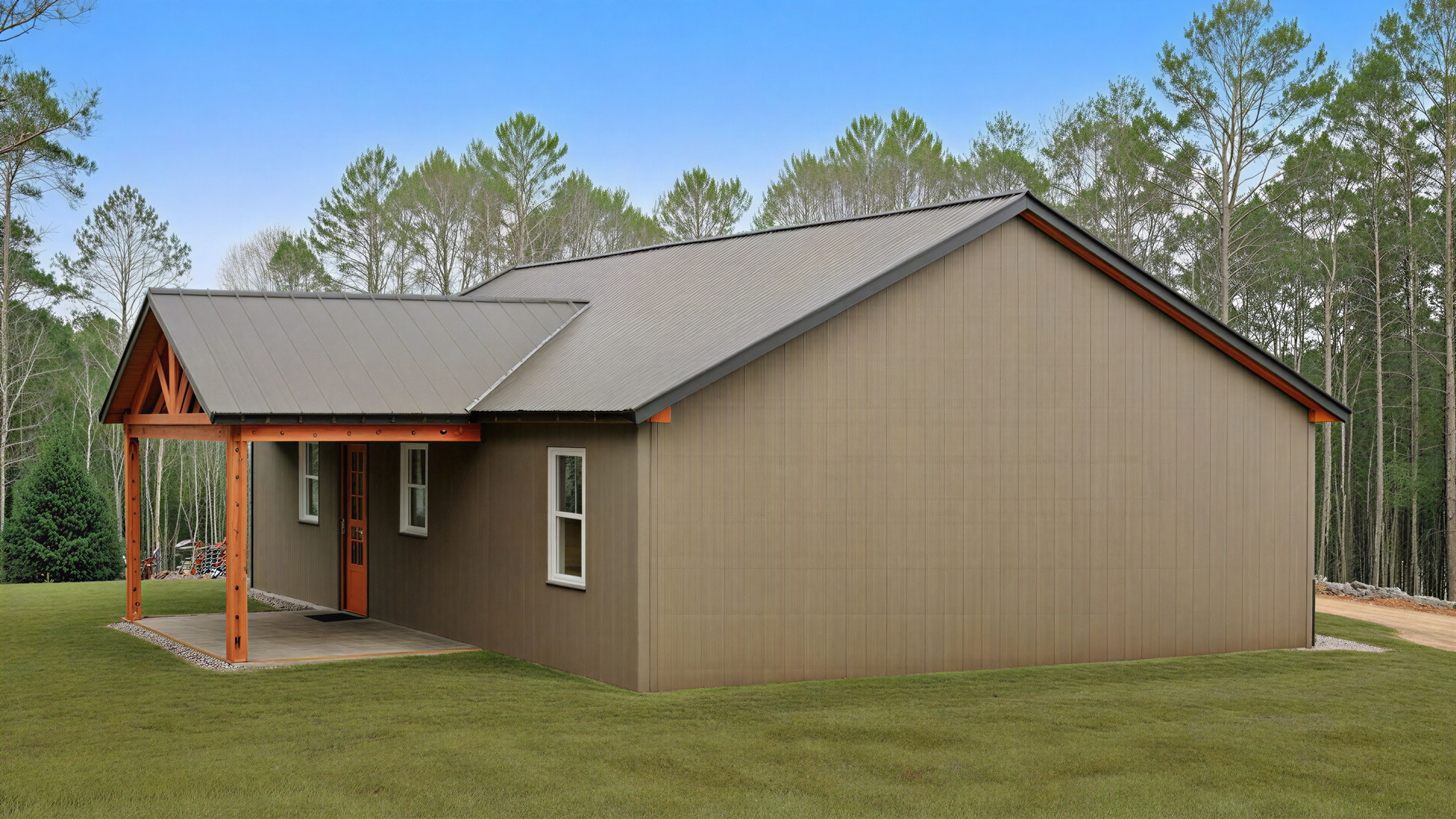 LP-3205-B Bigham Barndominium House Plan – Barndominium Plans