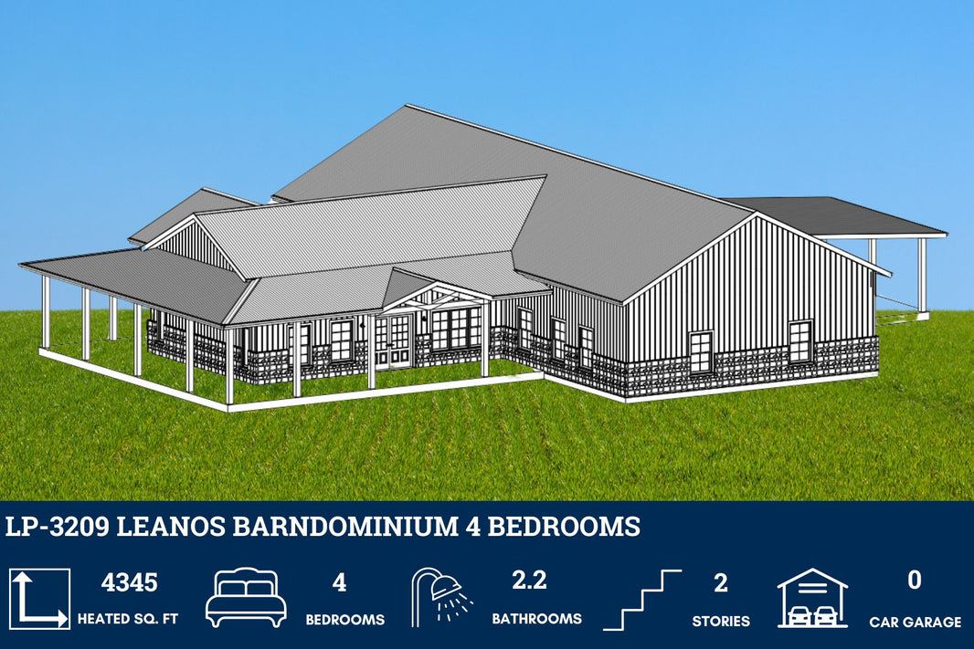 4 Bedroom Barndominium House Plans – Barndominium Plans