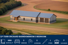LP-71008 Orchard Barndominium House Plan – Barndominium Plans