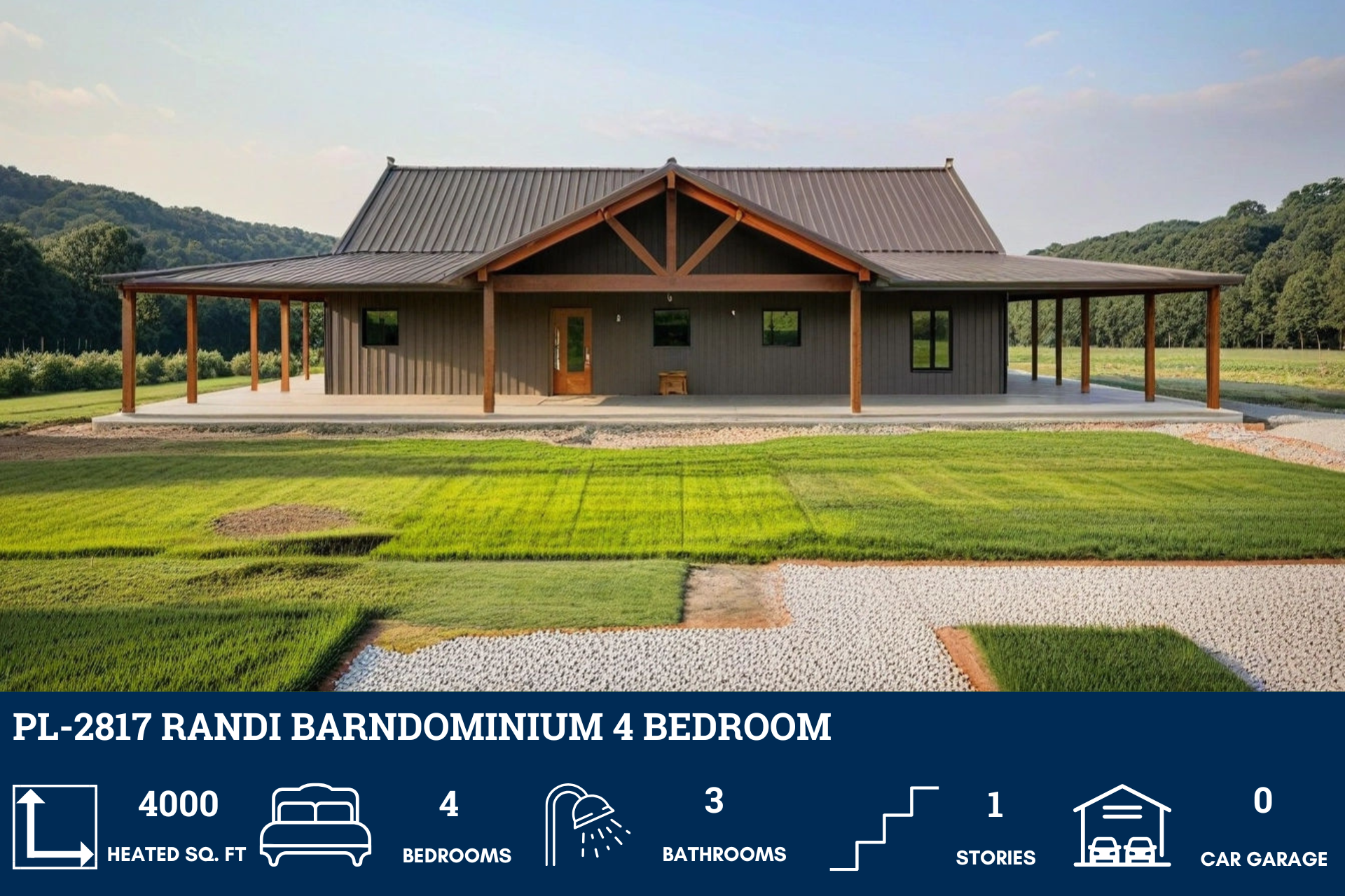 Barndominium Plans with Walkout Basement