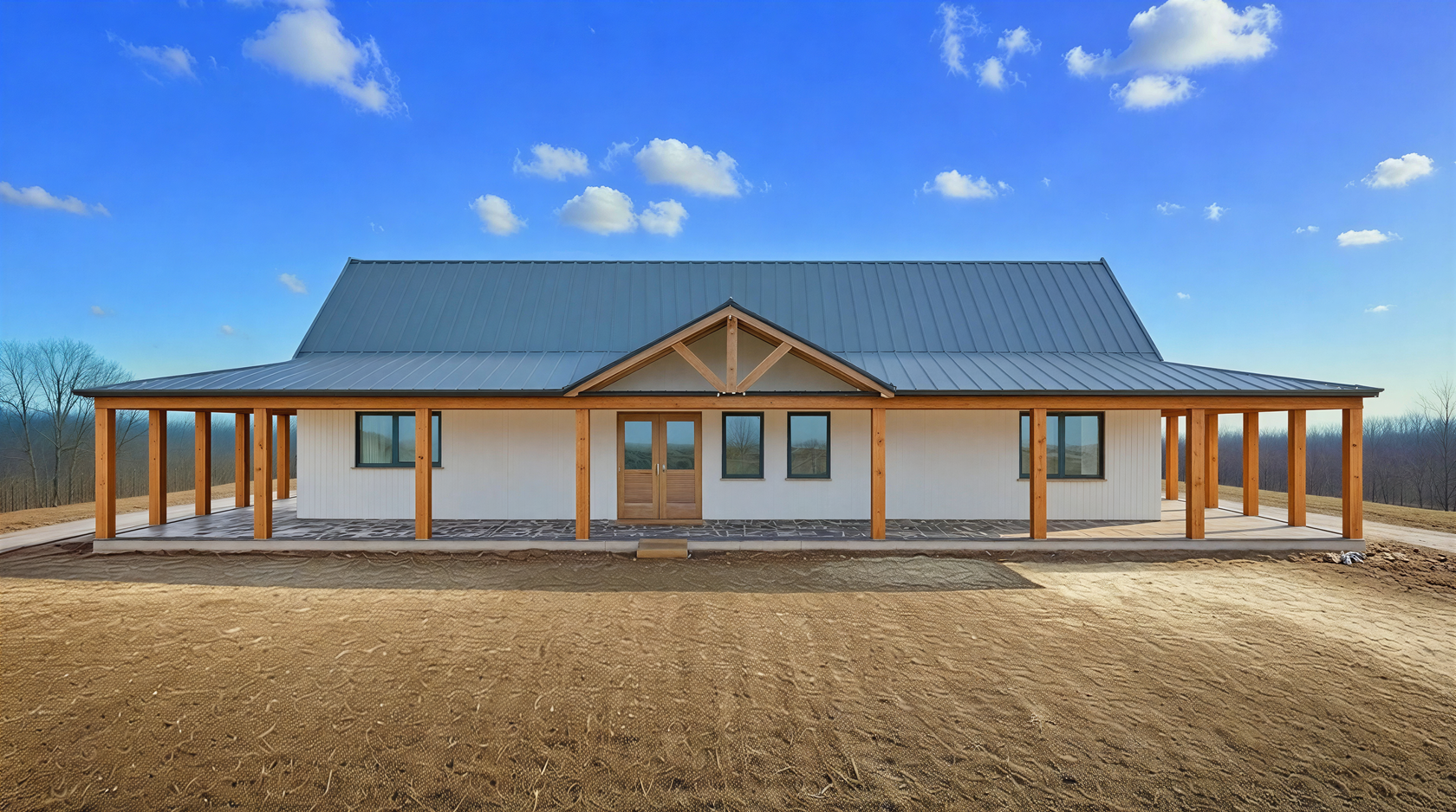 PL-61313-C Cherry Barndominium House Plan – Barndominium Plans