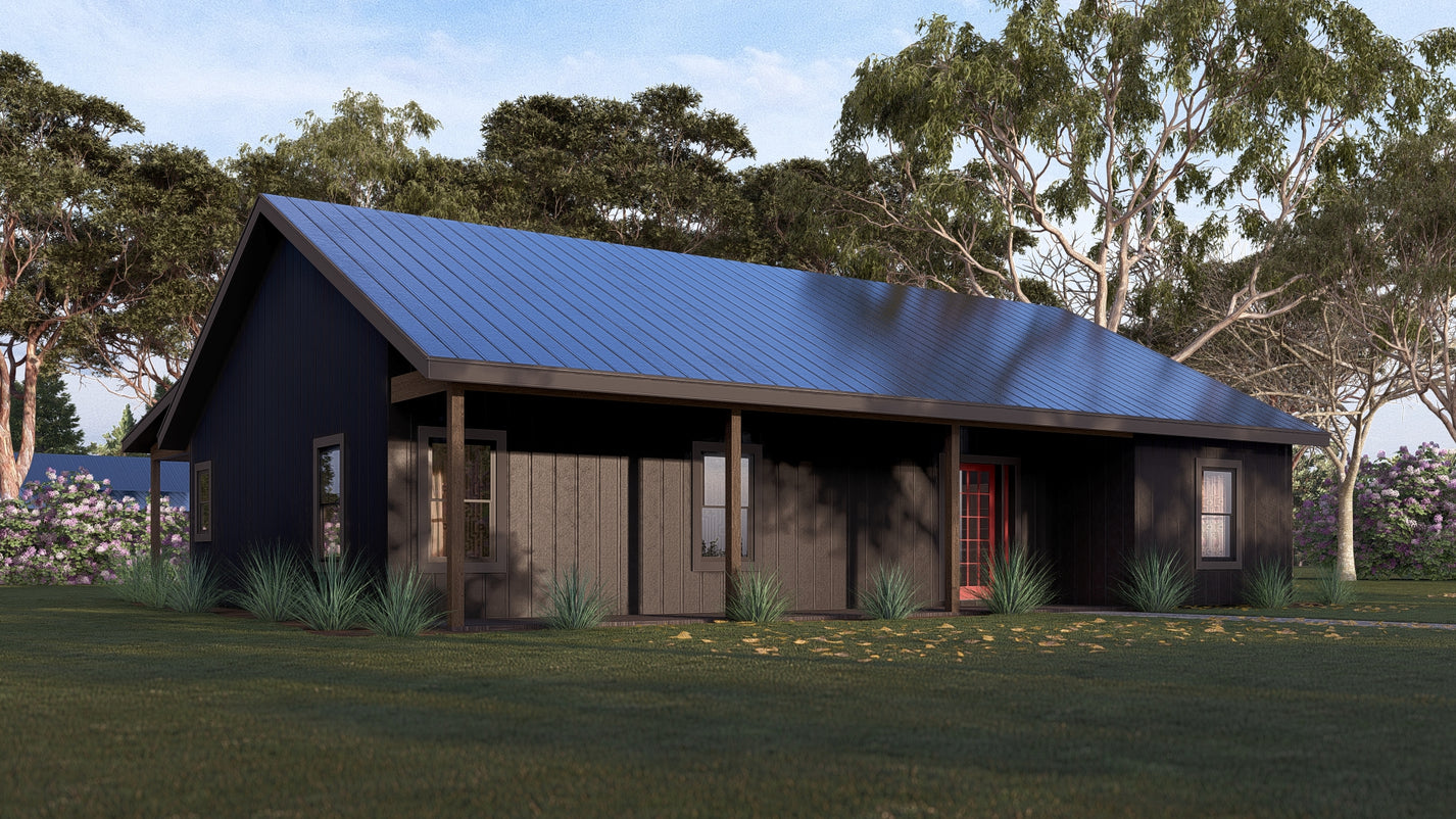 PL-61704 Milan Barndominium House Plan – Barndominium Plans