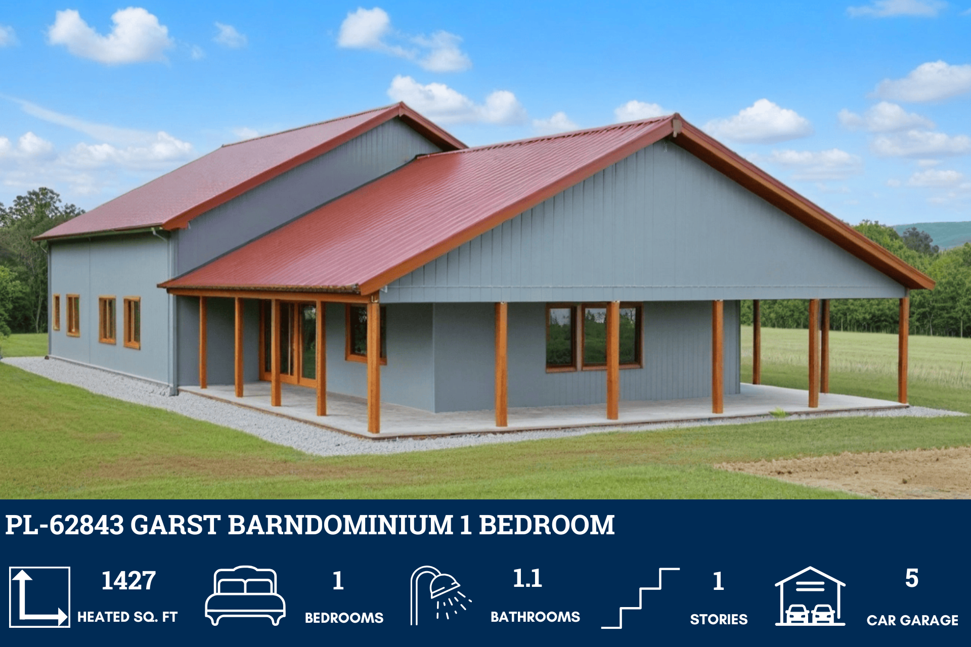 1 Bedroom Barndominium House Plans – Barndominium Plans