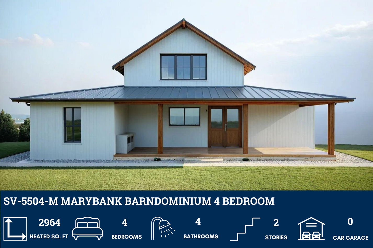 SV-5504-M Marybank Barndominium House Plan – Barndominium Plans