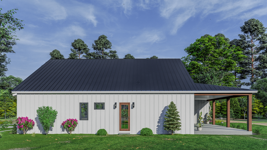 SV-5504 Azalea Barndominium House Plan – Barndominium Plans