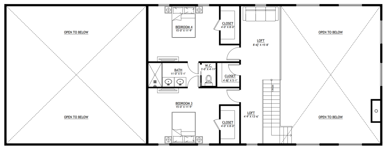 SV-5503 Parker Barndominium House Plan – Barndominium Plans