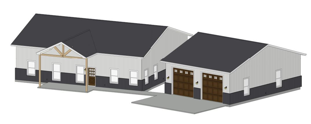 LP-1006 Hazel Barndominium House Plans – Barndominium Plans LP-1006 Hazel Barndominium House Plans – Barndominium Plans